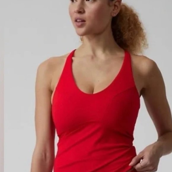 Athleta | Swim | Athleta Triangle Tankini Ddd Cup In Red | Poshmark